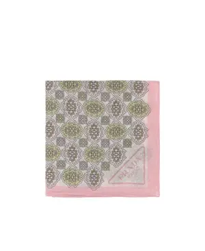 Prada Printed Cotton Foulard - Gray