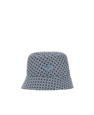 Prada Printed Bucket Hat - Gray