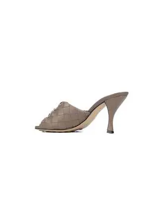 Bottega Veneta Woven Heeled Mules