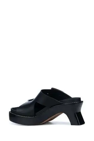 Loewe Leather Buckled Mules