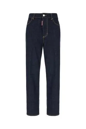 Dsquared2 Dark Wash Straight Leg Jeans - Multicolor