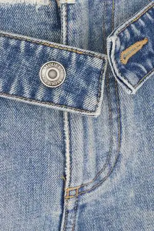 Alexander McQueen Light Wash Button Detailed Jeans