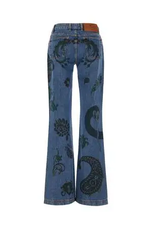 Etro Paisley Print Flare Jeans - Multicolor