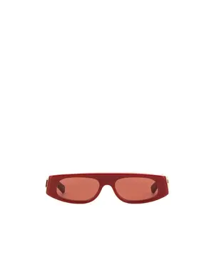 Gucci Rectangular Logo Sunglasses - Red