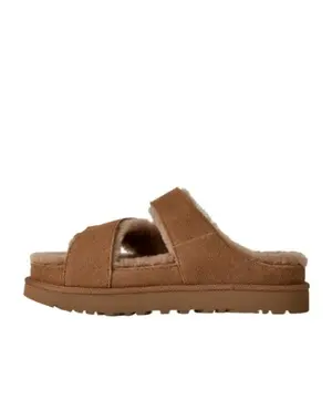 UGG Greenport Suede Slippers With Criss-cross Straps