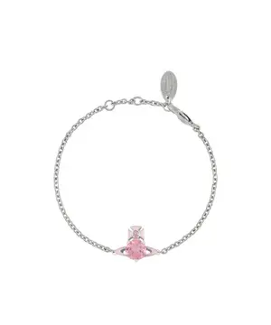 VIVIENNE WESTWOOD Millie Orb Pendant Bracelet With Crystal And Enamel - Silver