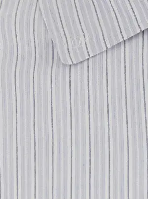 DUNST Holiday Striped Short-sleeve Shirt