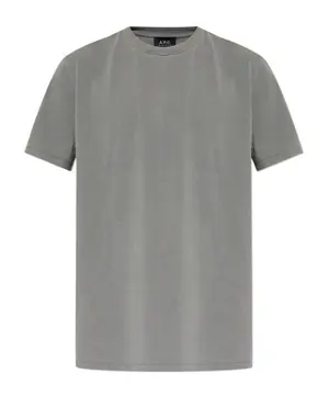 A.p.c. Logo Printed Crewneck T-shirt - Gray