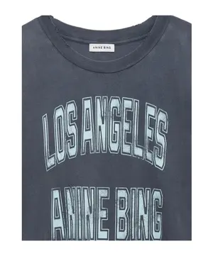ANINE BING Johnny Cropped T-shirt
