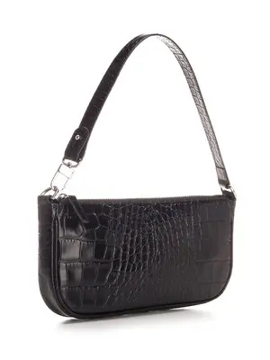 By Far Imitation Crocodile Pattern Shoulder Bag