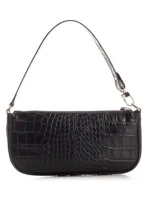 By Far Imitation Crocodile Pattern Shoulder Bag