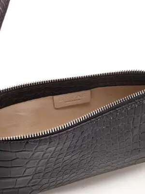 By Far Imitation Crocodile Pattern Shoulder Bag