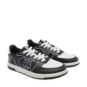 Amiri Newport Leather Sneakers - Black