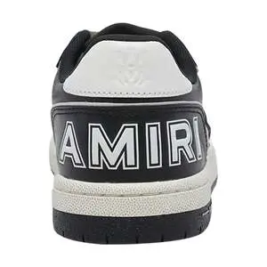 Amiri Newport Leather Sneakers - Black