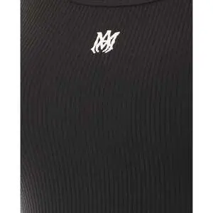 Amiri Ma Embroidered Ribbed Tank Top