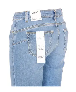 Liu Jo Logo Patch Flared Jeans - Blue