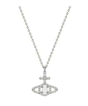 VIVIENNE WESTWOOD Crystal Pendant Necklace - Silver