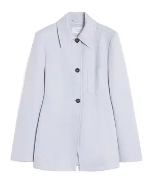 Max Mara Fitted Gabardine Shirt Jacket