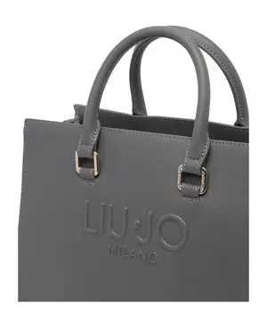 Liu Jo Embossed Logo Tote Bag - Gray
