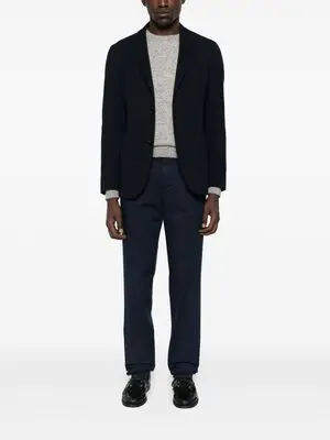 Brunello Cucinelli Crew Neck Long Sleeve Sweater - Gray