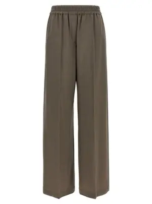 Brunello Cucinelli Elastic Waist Wide-leg Trousers