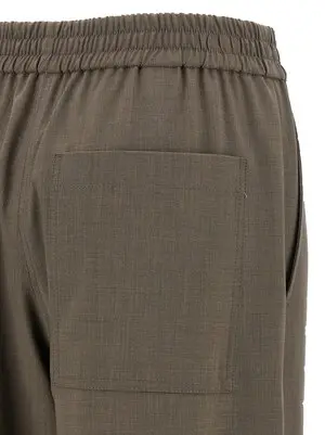 Brunello Cucinelli Elastic Waist Wide-leg Trousers