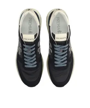 Premiata Lace-up Low-top Sneakers With Logo Detail