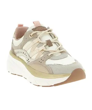 TWINSET Panelled Running Sneakers With Glitter And Suede Accents