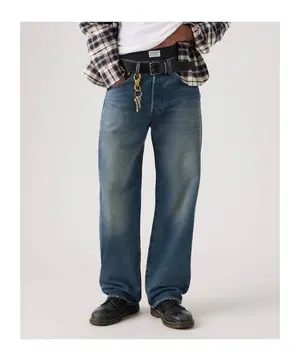 LEVI'S 501 Logo Patch Loose-fit Jeans - Blue