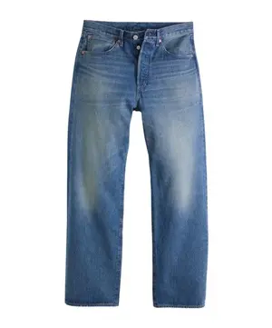 LEVI'S 501 Logo Patch Loose-fit Jeans - Blue