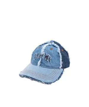 GANNI Patchwork Denim Cap - Multicolor