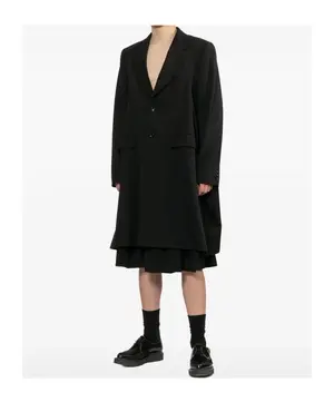 Comme Des Garçons Single-breasted Wool Coat