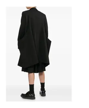 Comme Des Garçons Single-breasted Wool Coat