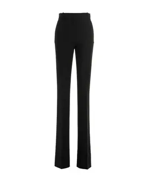 Valentino Garavani High Waist Tailored Bell-bottom Trousers - Black