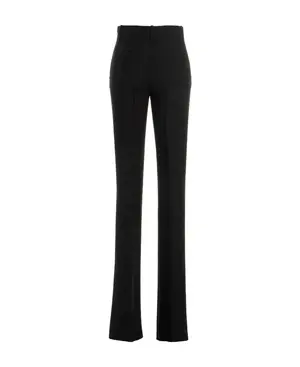 Valentino Garavani High Waist Tailored Bell-bottom Trousers - Black