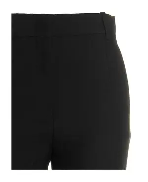 Valentino Garavani High Waist Tailored Bell-bottom Trousers - Black
