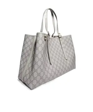 Gucci Gg Emblem Large Tote Bag - Grey