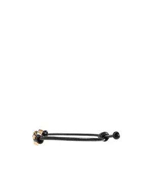 Versace Medusa Leather Bracelet - Black