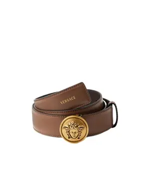 Versace Medusa Buckle Belt - Brown