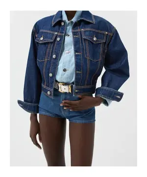Versace Contrast Stitch Denim Jacket