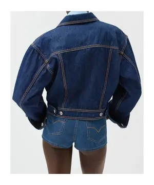 Versace Contrast Stitch Denim Jacket