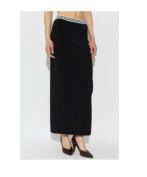 Versace Geometric Waist Maxi Skirt