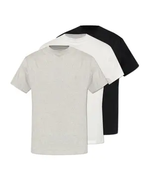 JIL SANDER Logo Crewneck T-shirt Pack - Gray/multicolor