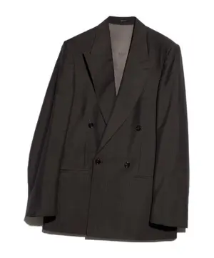 Gucci Pinstripe Wool Mohair Jacket - Dark Brown