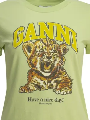 GANNI Baby Tiger Graphic T-shirt