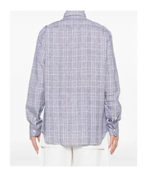 Brioni Checked Shirt - Gray