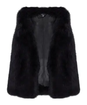 Balmain Sleeveless Fur Vest