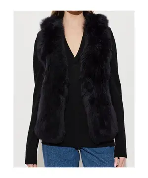 Balmain Sleeveless Fur Vest
