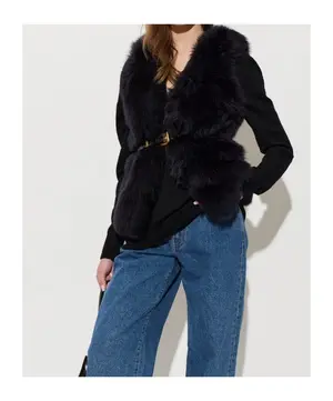 Balmain Sleeveless Fur Vest