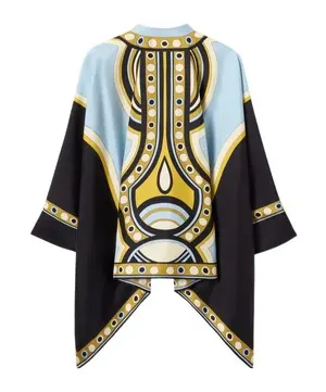 La DoubleJ Printed Blouse With Wide Sleeves